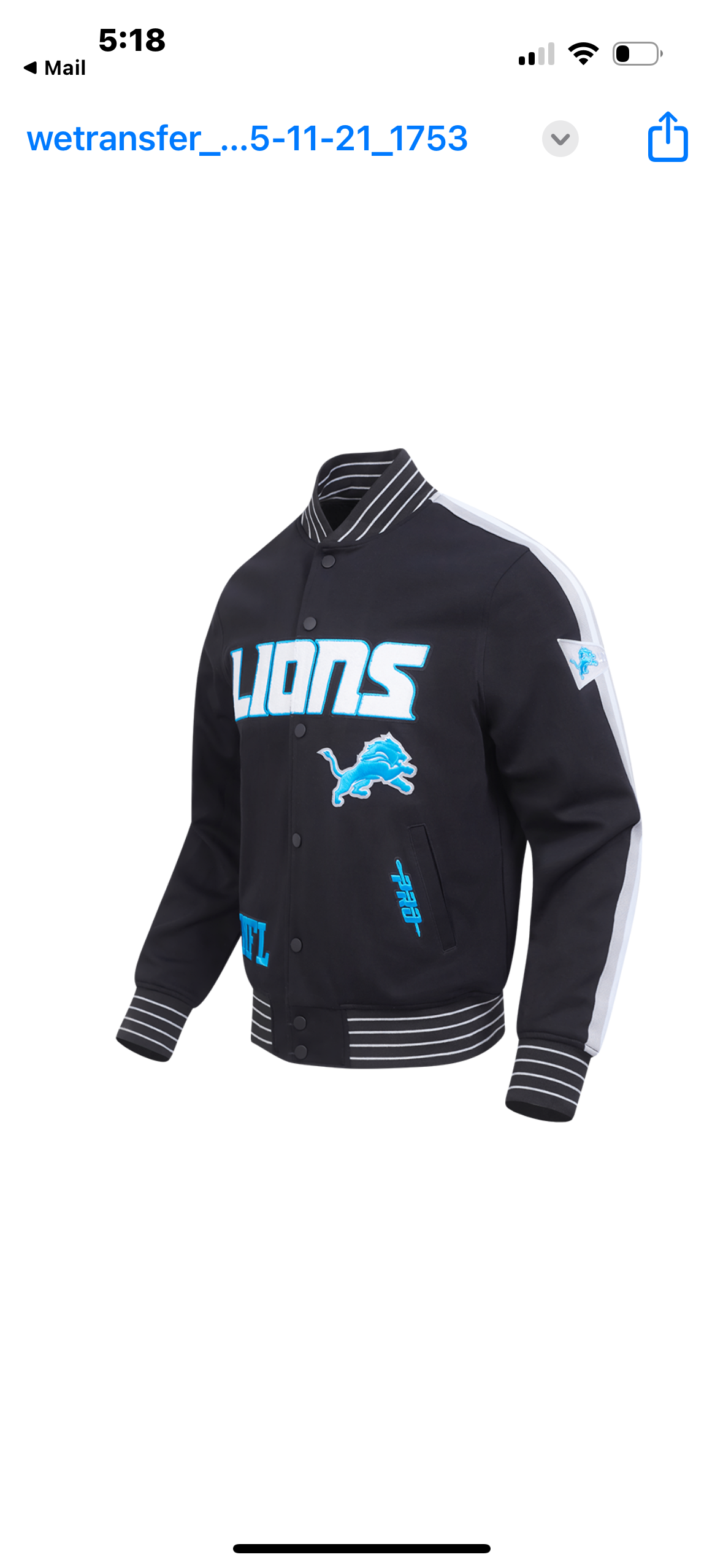 Pro standard Detroit Lions DET satin Jacket – DS Online